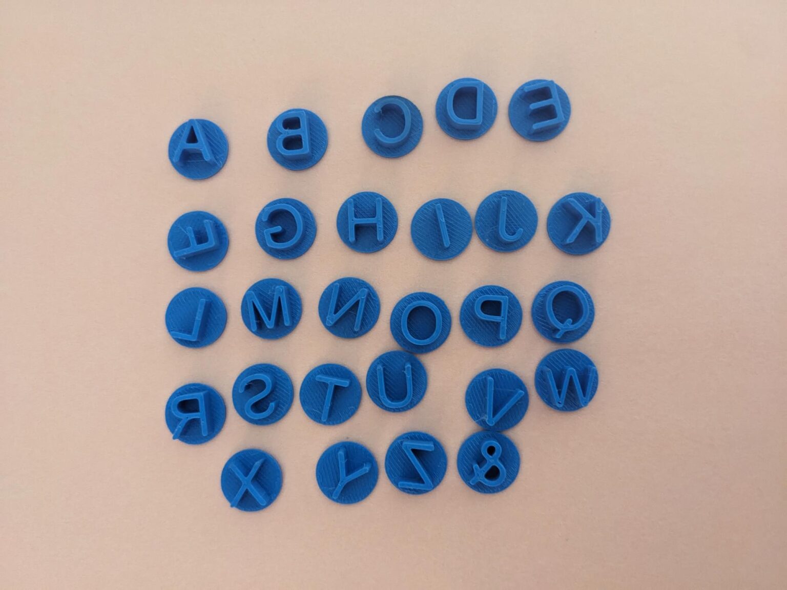 Arial Font Alphabet Stamps Set - 3 Sizes