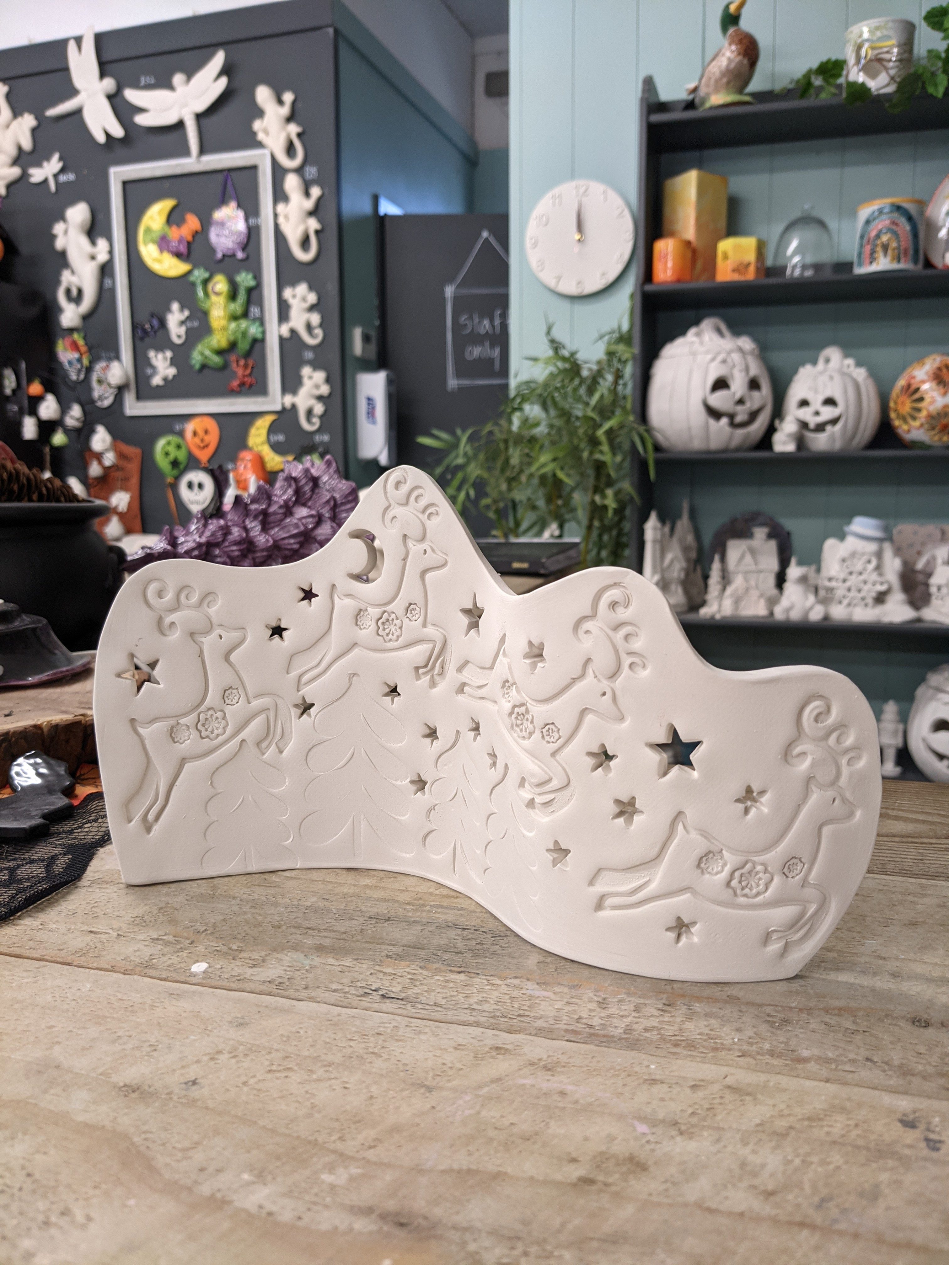 Scandi stamps - leaping deer - Cutters for Clay