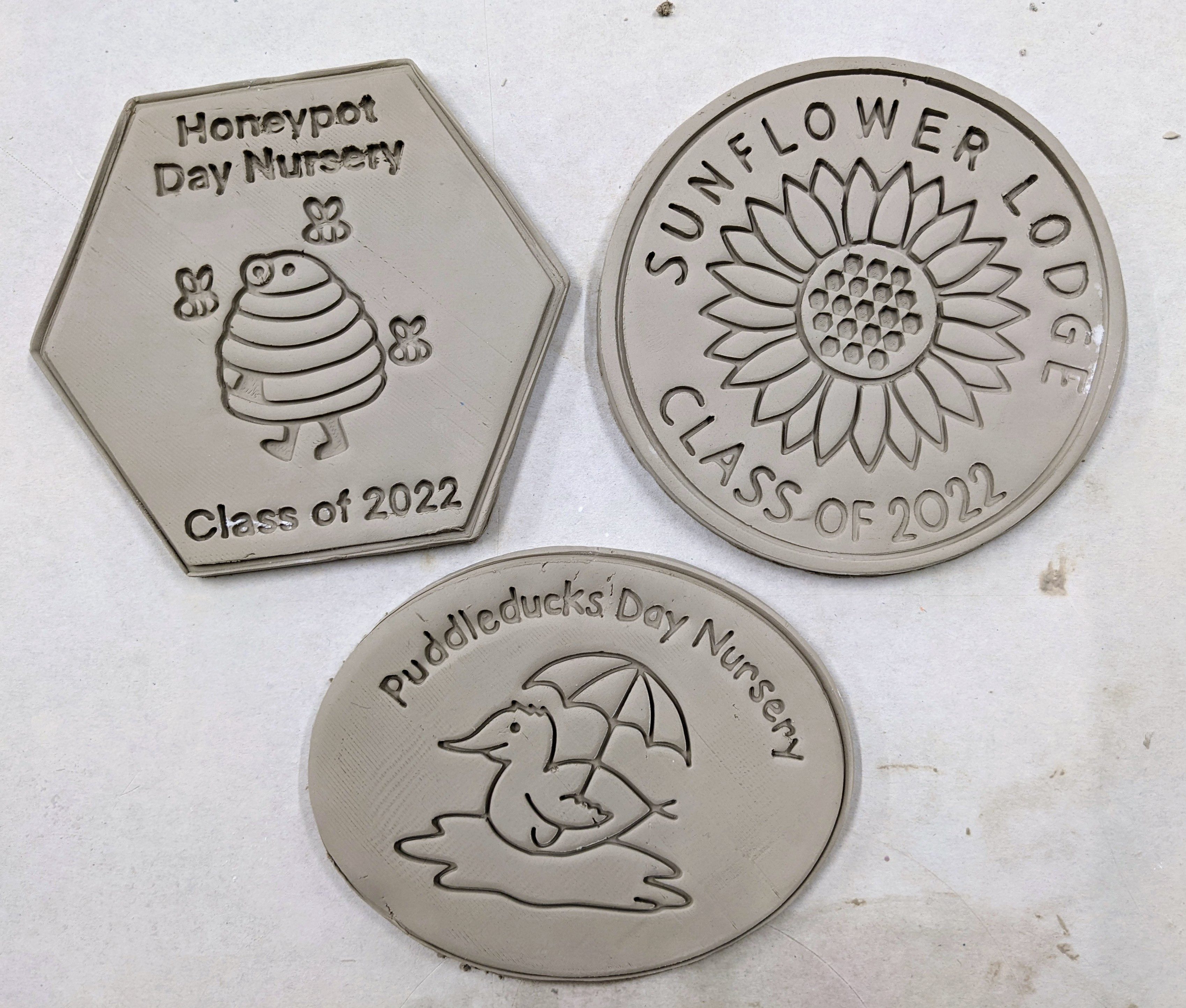 Custom design nursery logo cutter and stamp | Cutters for Clay