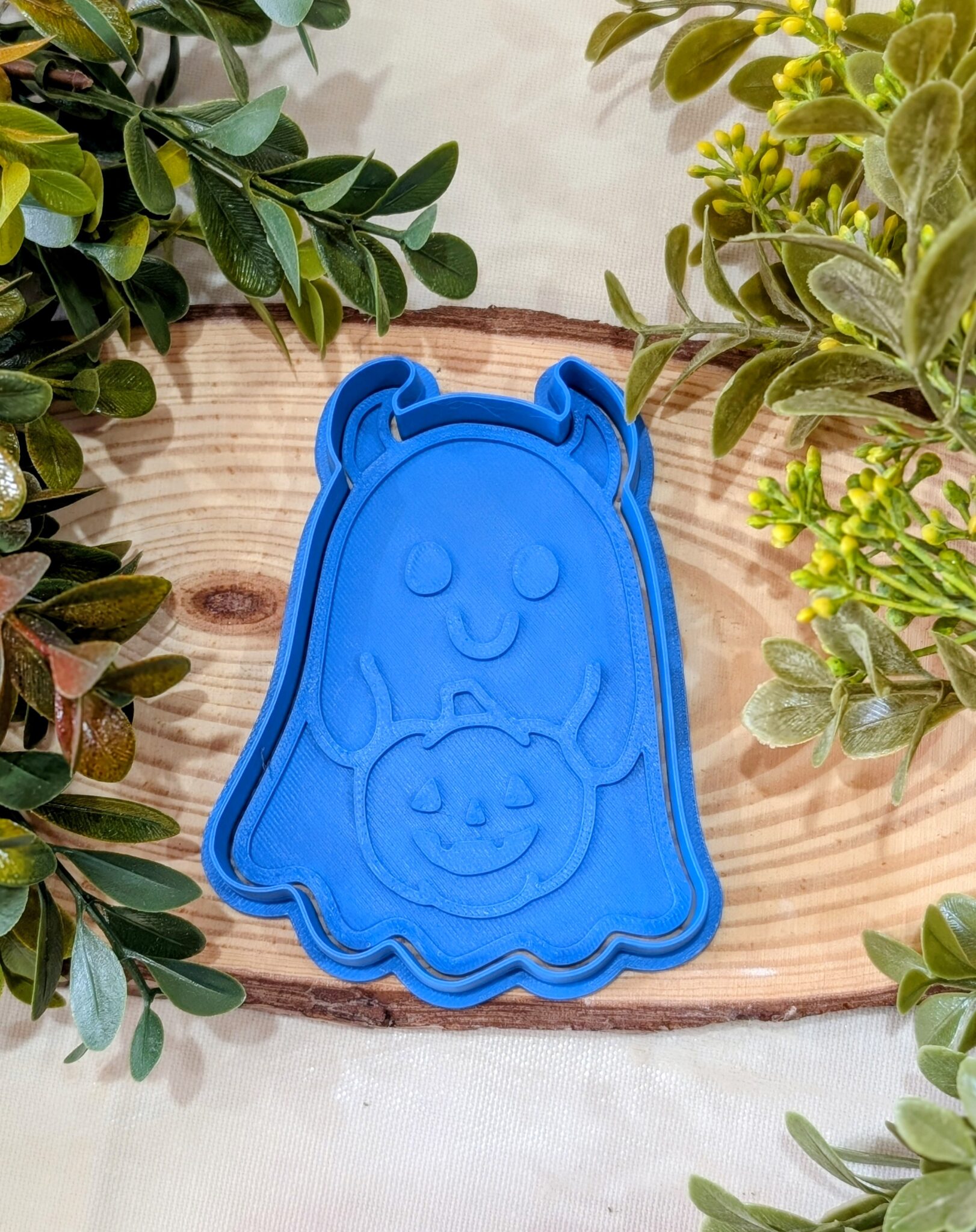 Cute Devil Ghost Stamp And Cutter Set - Cutters for Clay