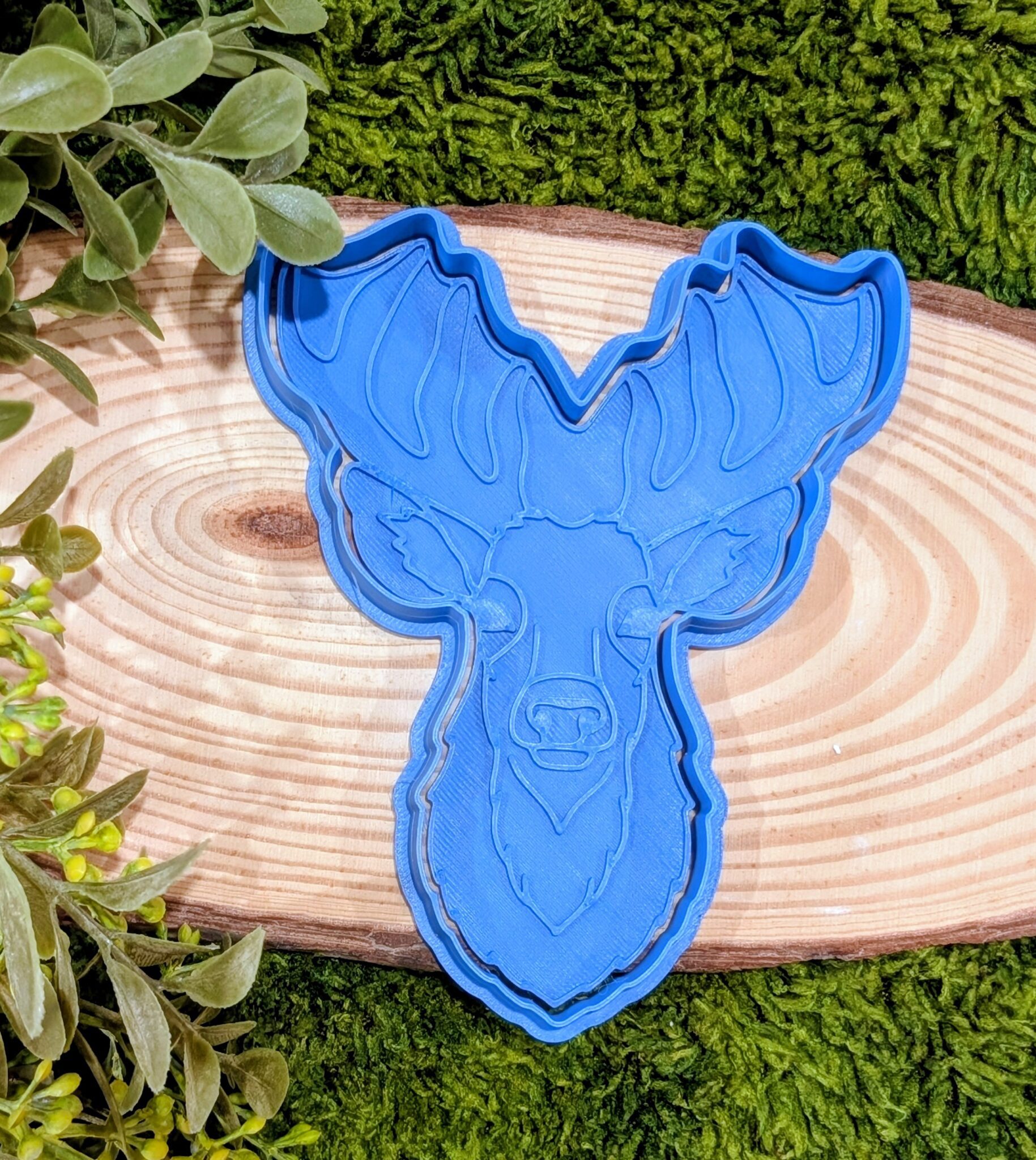 Stag Head Stamp And Cutter Set - Cutters for Clay